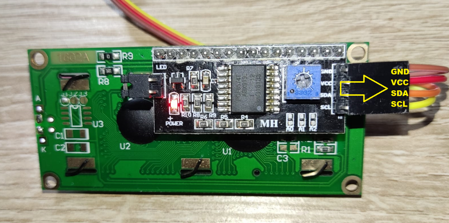 Interface pantalla LCD I2C con Arduino - www.microcontrolador.net